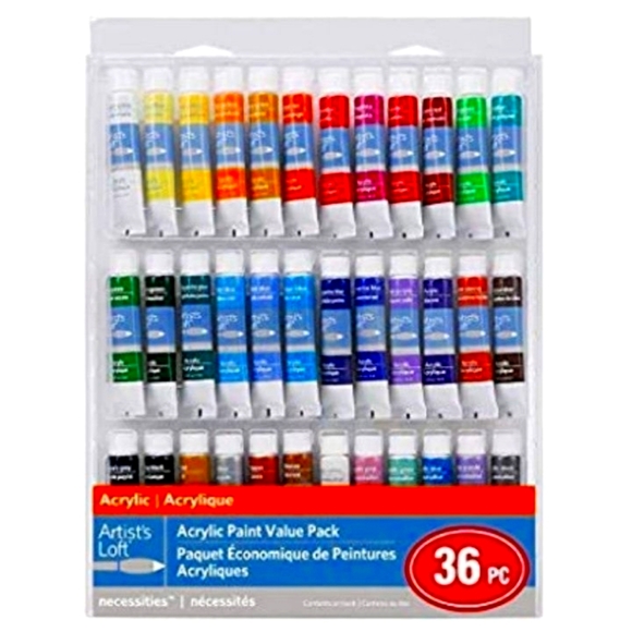 Artist's Loft | Office | Acrylic Paint 36 Assorted Colors Art Set Art ...